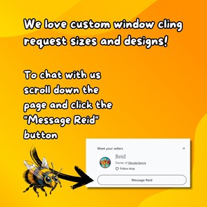 Bumblebee Stained Glass Window Cling Sticker Decal Vinyl Window Film ...