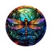 Dragonfly Stained Glass Window Cling - Etsy