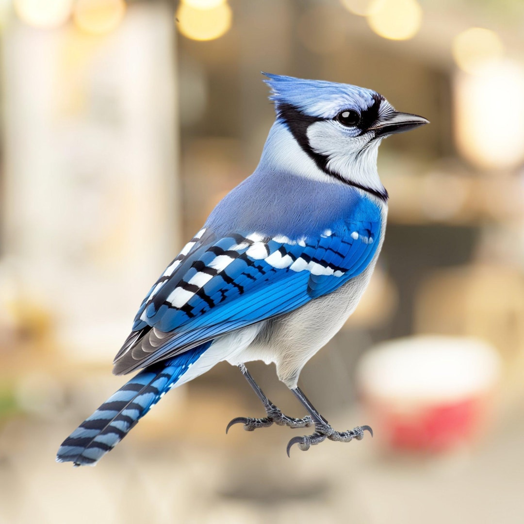 Blue Jay Window Cling Sticker Decal Window Film Gift for Bird Lovers ...
