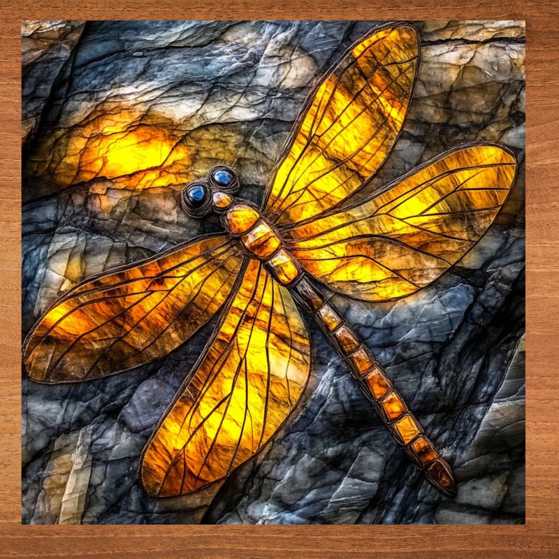 Dragonfly in Amber - Etsy