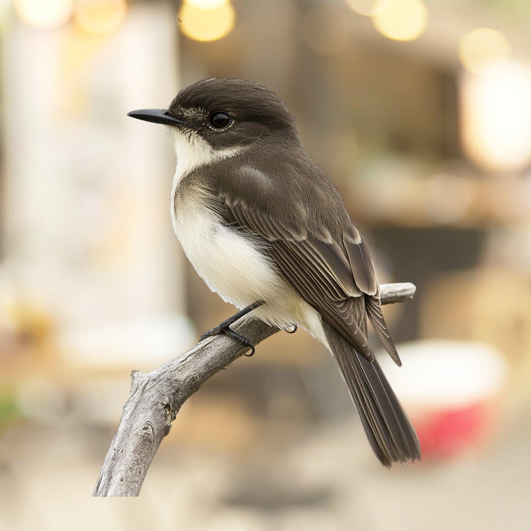 Eastern Phoebe Window Cling Sticker Decal Window Film Gift for Bird Lovers Make Windows Bird ...