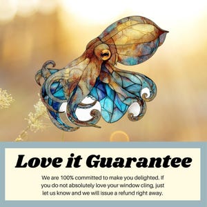 Dumbo Octopus Window Cling Stained Glass Look Decal Sticker Window Film ...