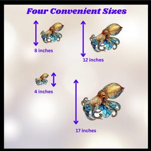 Dumbo Octopus Window Cling Stained Glass Look Decal Sticker Window Film ...