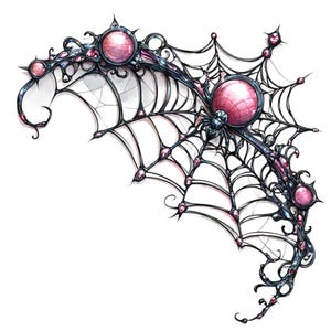 Pink Spiderweb Corner Window Cling Sticker Pink Halloween Decor ...