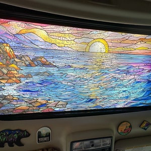 Custom Car Sunroof Window Cling Decal Custom Size and Picture Vinyl ...