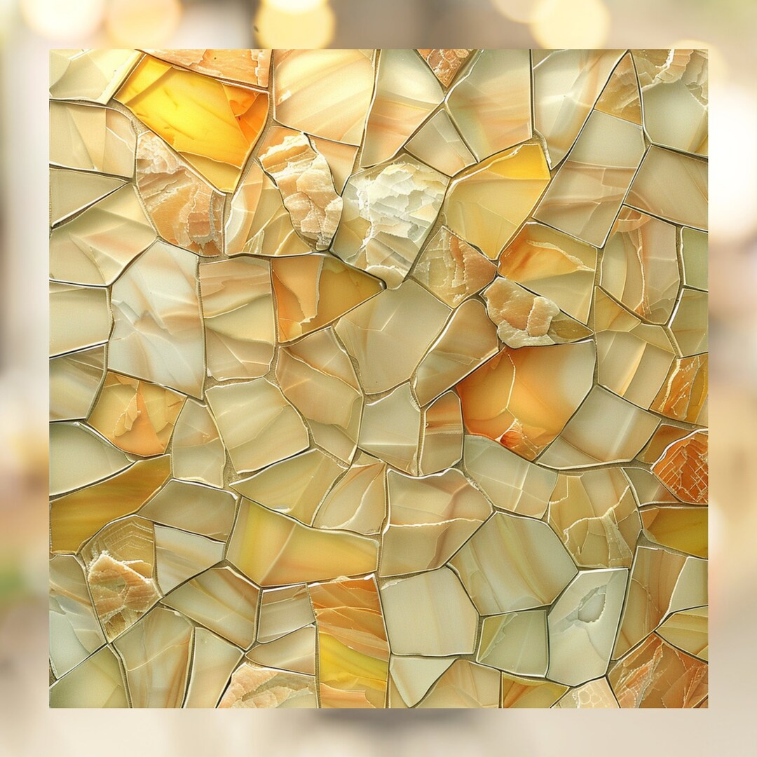 Mimosa Sunshine Stained Glass Window Cling Gothic Decor Sticker Decal ...