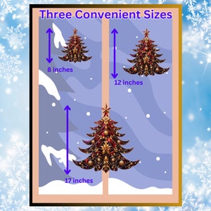 Christmas Tree Stained Glass Window Cling Christmas Tree Stained Glass ...