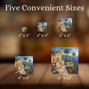 Hearst Castle Castle Decor Ceramic Art Tile for Book Nook Bookshelf ...