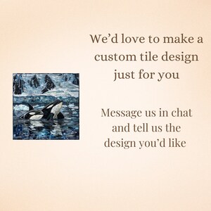 Orca Pod Stained Glass Look Art on Glossy Ceramic Decorative Tile Gift ...