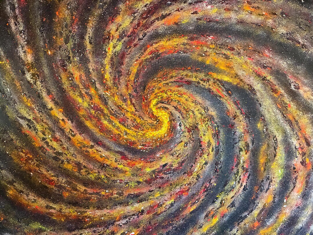 Galaxy Artwork Stained Glass Look Art on Glossy Ceramic Tile Tileful ...