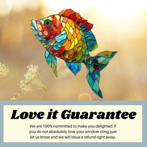 Parrotfish Stained Glass Window Cling Window Sticker Decal - No ...