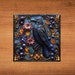 Raven Art Deco Ceramic Art Tile Decorative Glossy Tile for Bookshelf ...
