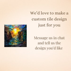 Rocky Cliffs Ocean Stained Glass Look Art on Glossy Ceramic Decorative ...