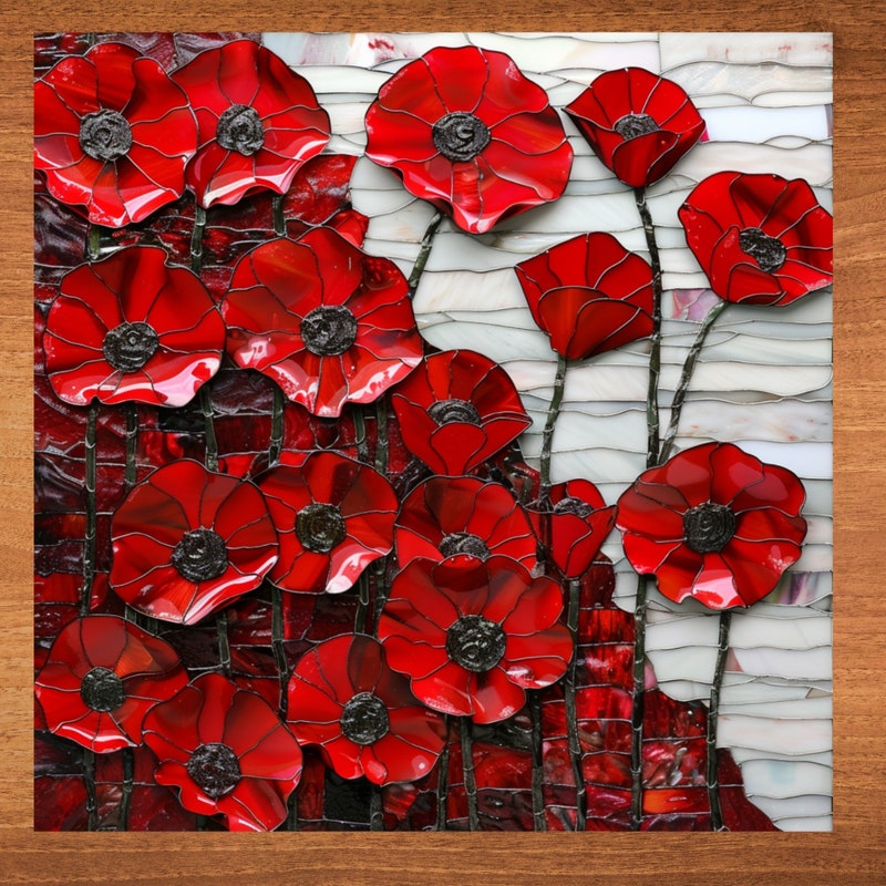 Red Ceramic Poppy - Etsy