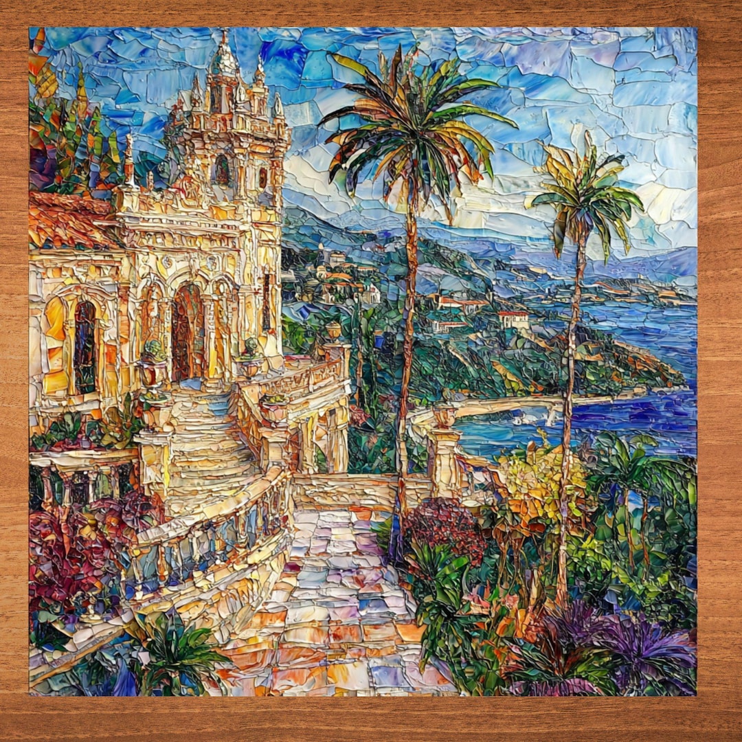 Hearst Castle Castle Decor Ceramic Art Tile for Book Nook Bookshelf ...