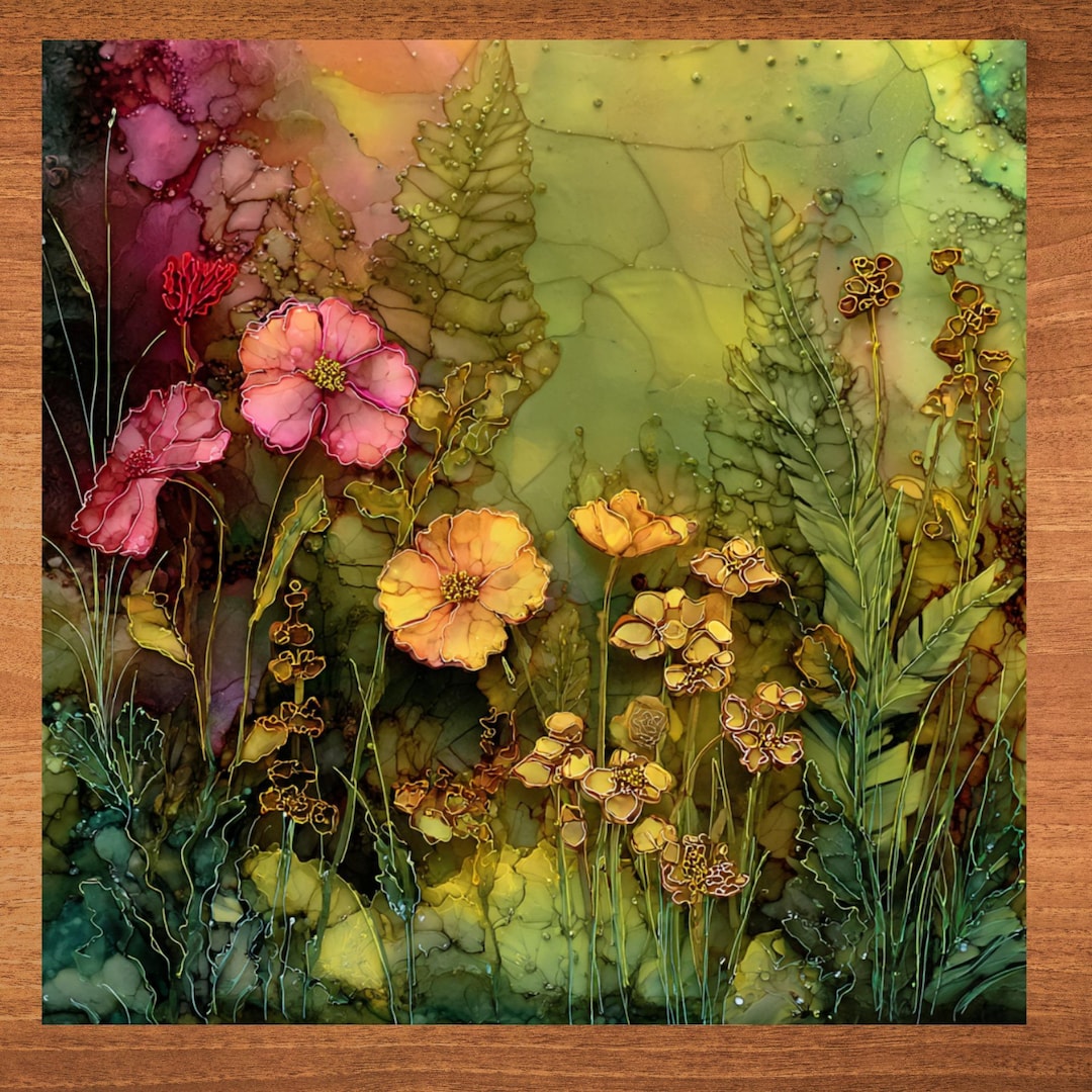 Meadow Spirit Fade Decorative Art Tile - Ceramic Tile Infused With ...