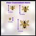 Bumblebee Stained Glass Window Cling Decal Sticker Window Film Reusable ...