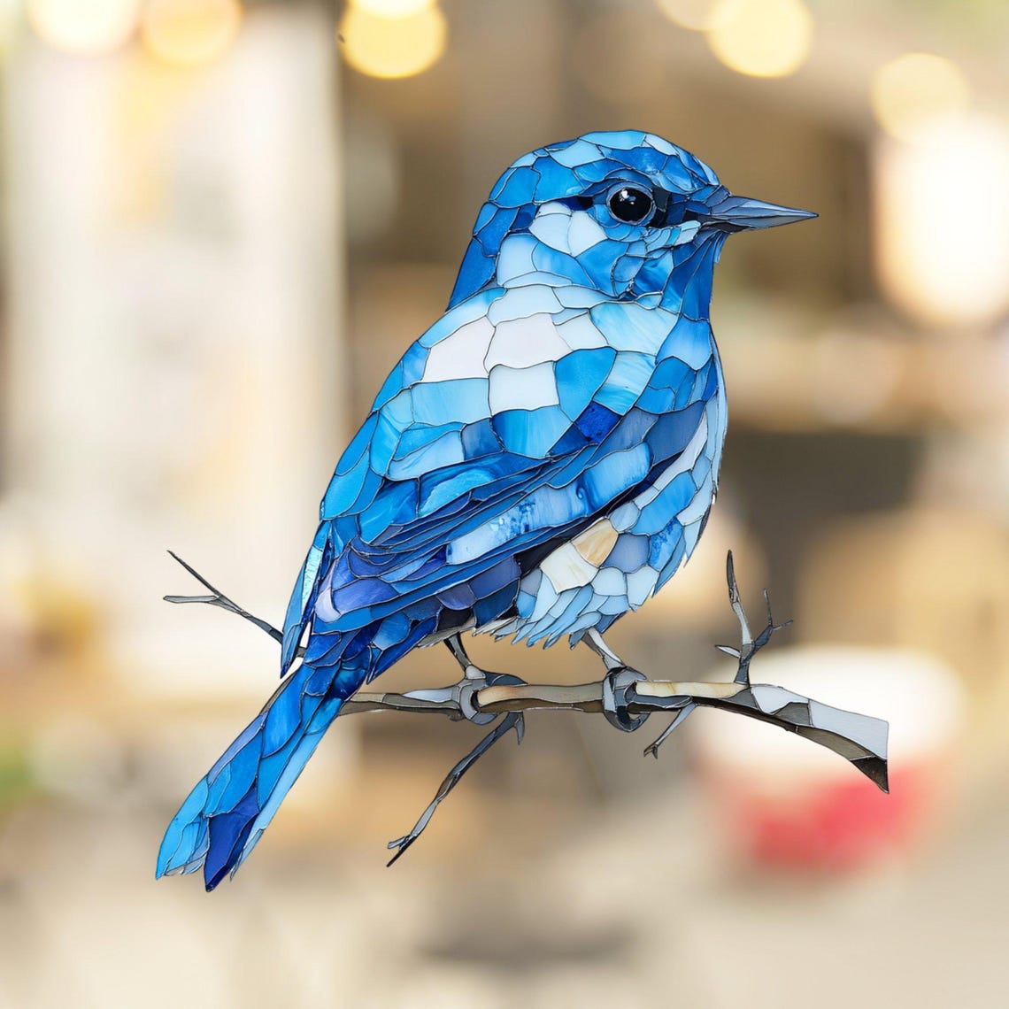 Mountain Bluebird Window Cling Sticker Decal Window Film Gift for Bird ...