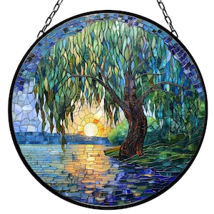 Weeping Willow Suncatcher Window Decor Artful Gift for Mothers Day ...
