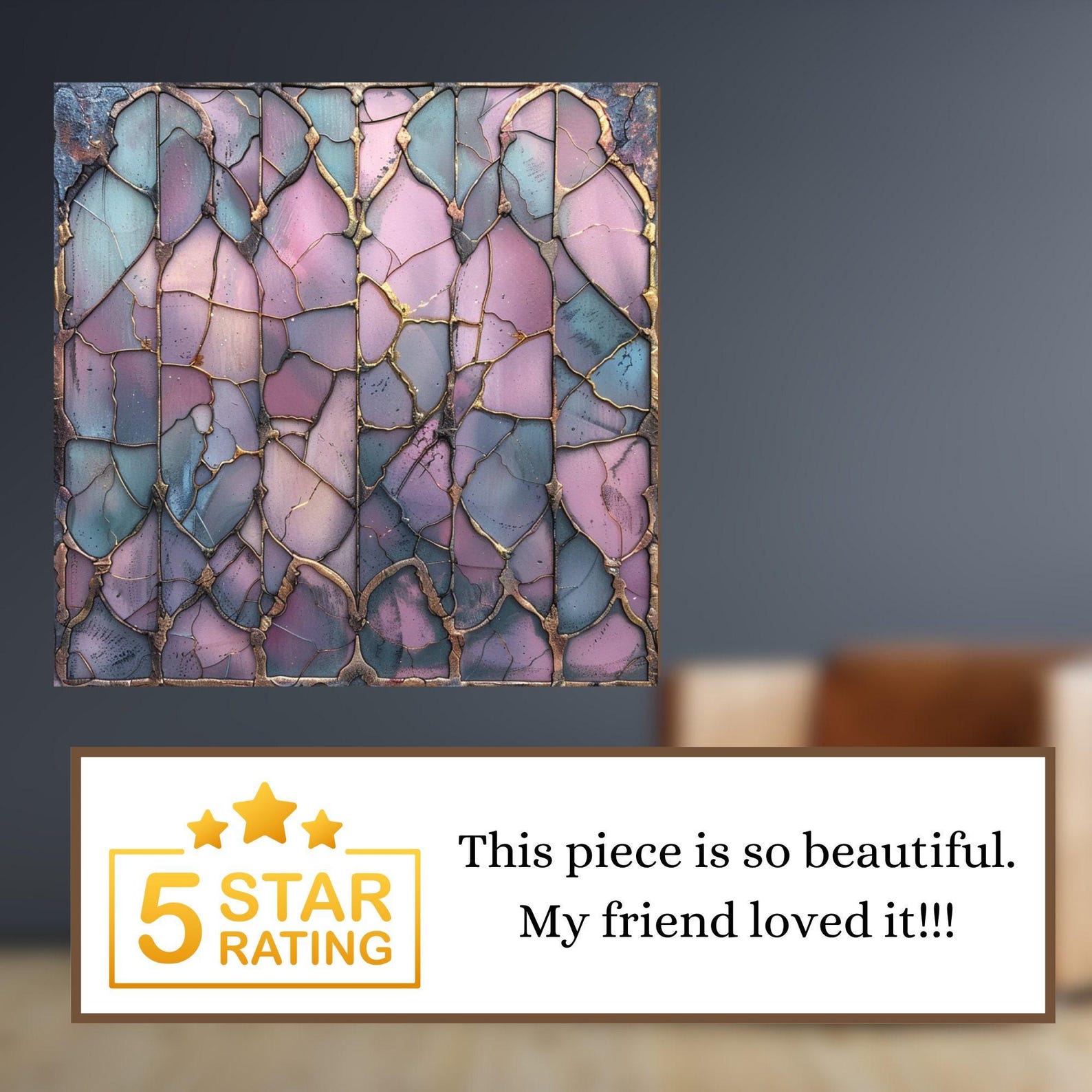 Faded Glory Ceramic Tile Wall Art Decorative Tile Unique Home Decor ...