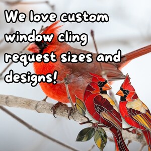 Cardinal Lovebirds Stain Glass Cardinal Stain Glass Window Hanging ...