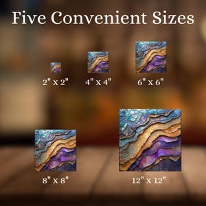 Abalone Stone Ceramic Art Tile Decor for Kitchen Bedroom Bookshelf Book ...