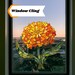 Marigold Stained Glass Window Cling Beautiful Flower Window Artwork ...