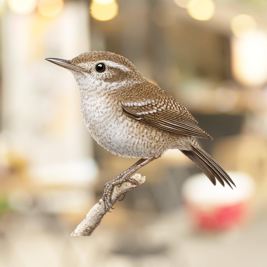 House Wren Window Cling Sticker Decal Window Film Gift for Bird Lovers ...