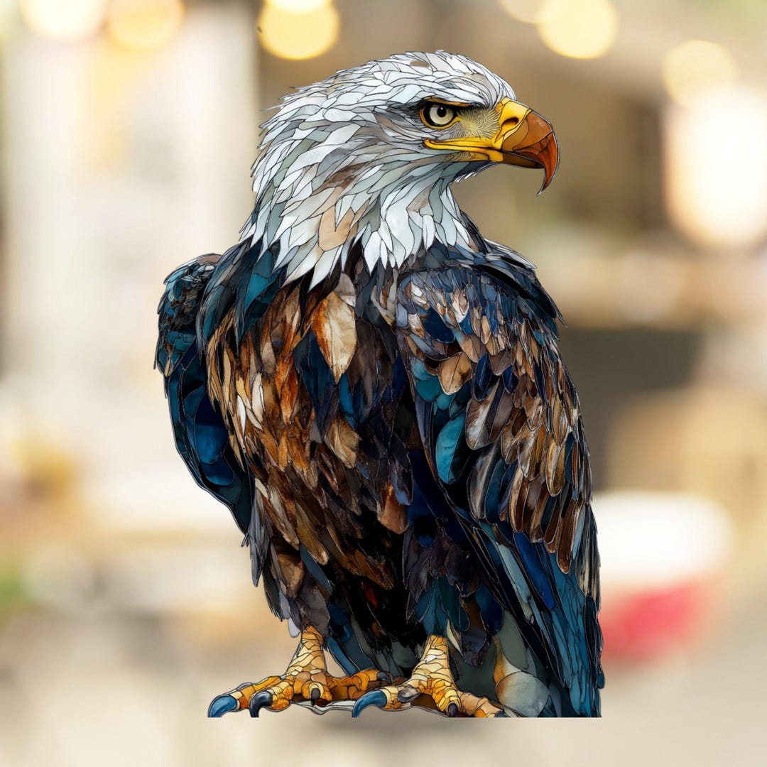 Bald Eagle Window Cling Sticker Decal Window Film Gift for Bird Lovers ...