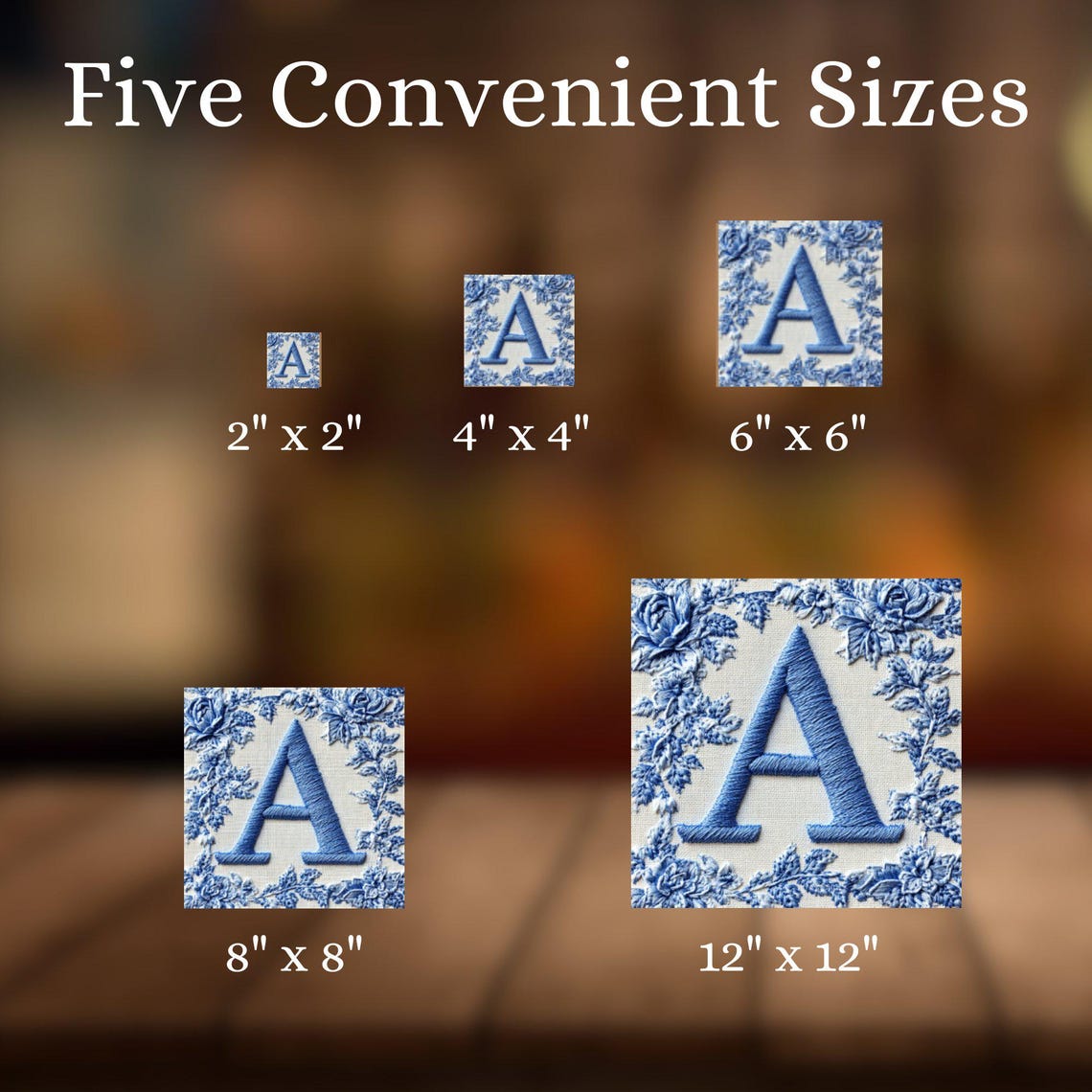 A Letter Monogram Ceramic Art Tile Grandmillennial Style Decor Home Art ...