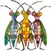 Crickets Stained Glass Window Cling Sticker Decal Vinyl Window Film Bug ...