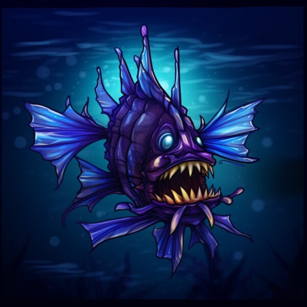 Stained Glass Angler Fish - Etsy