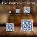 M Letter Monogram Ceramic Art Tile Grandmillennial Style Decor Home Art ...