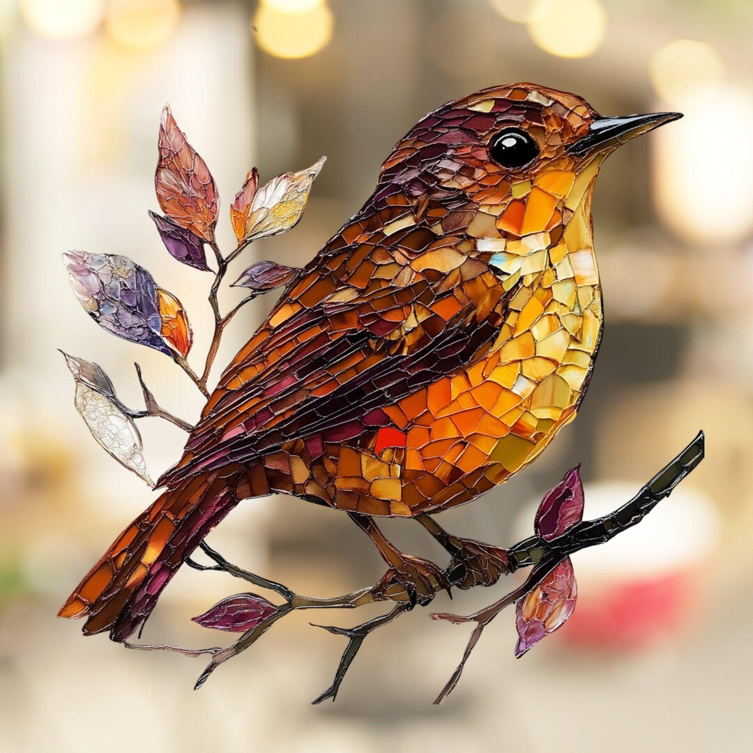 House Wren Window Cling Sticker Decal Window Film Gift for Bird Lovers ...