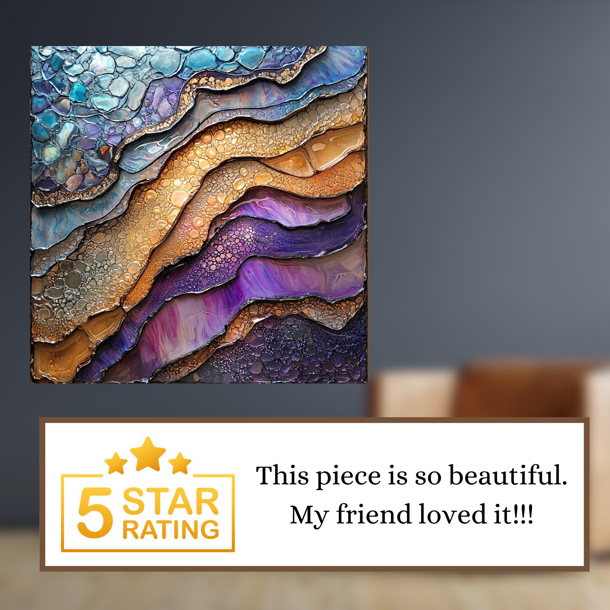 Abalone Stone Ceramic Art Tile Decor for Kitchen Bedroom Bookshelf Book ...