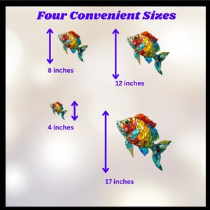 Parrotfish Stained Glass Window Cling Window Sticker Decal - No ...