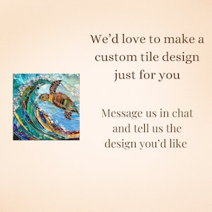 Sea Glass Look Sea Turtle Stained Glass Look Art on Glossy Ceramic ...