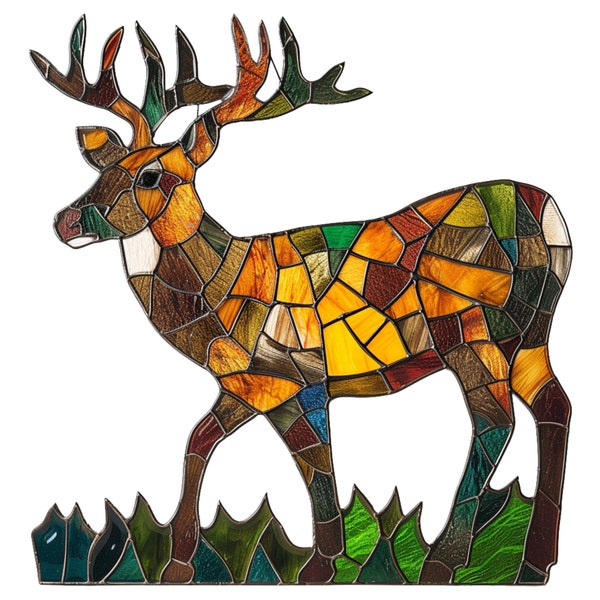 Glass Deer - Etsy