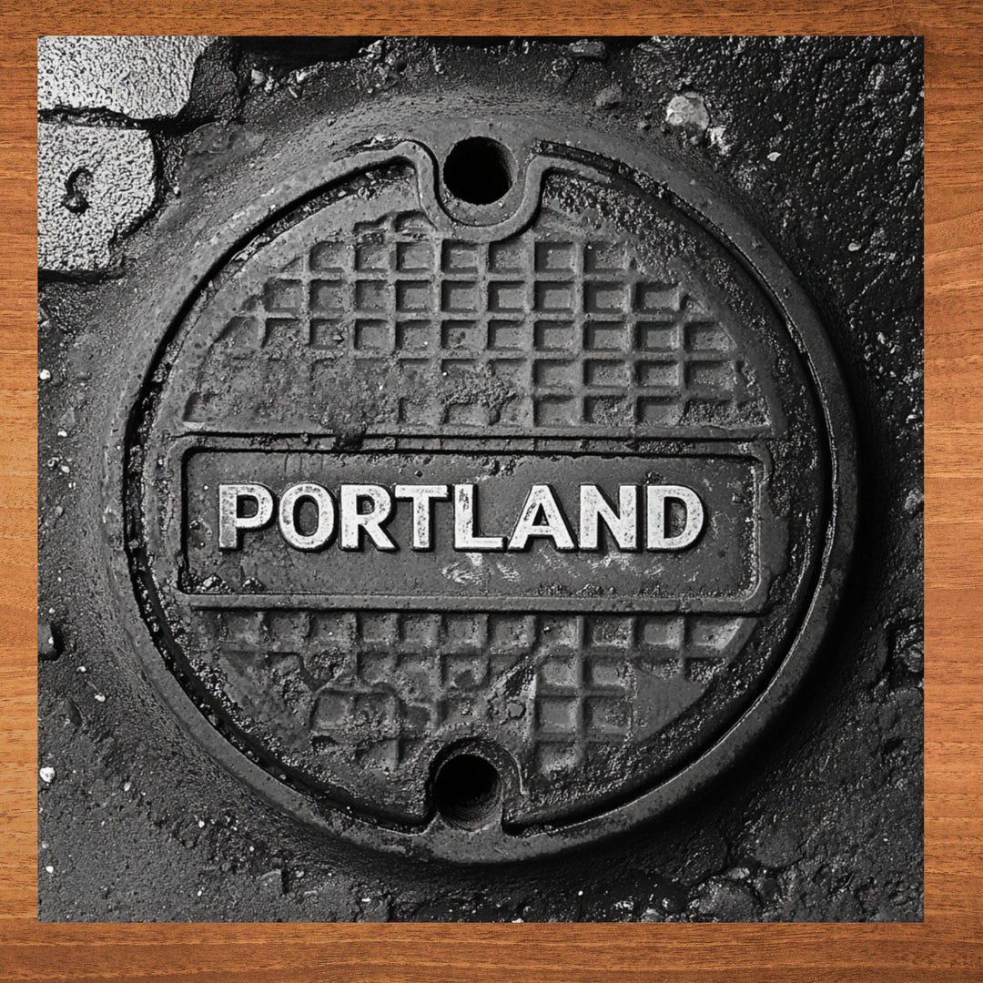 Portland Manhole Cover Decorative Tile Ceramic Art Tile Wall Decor ...
