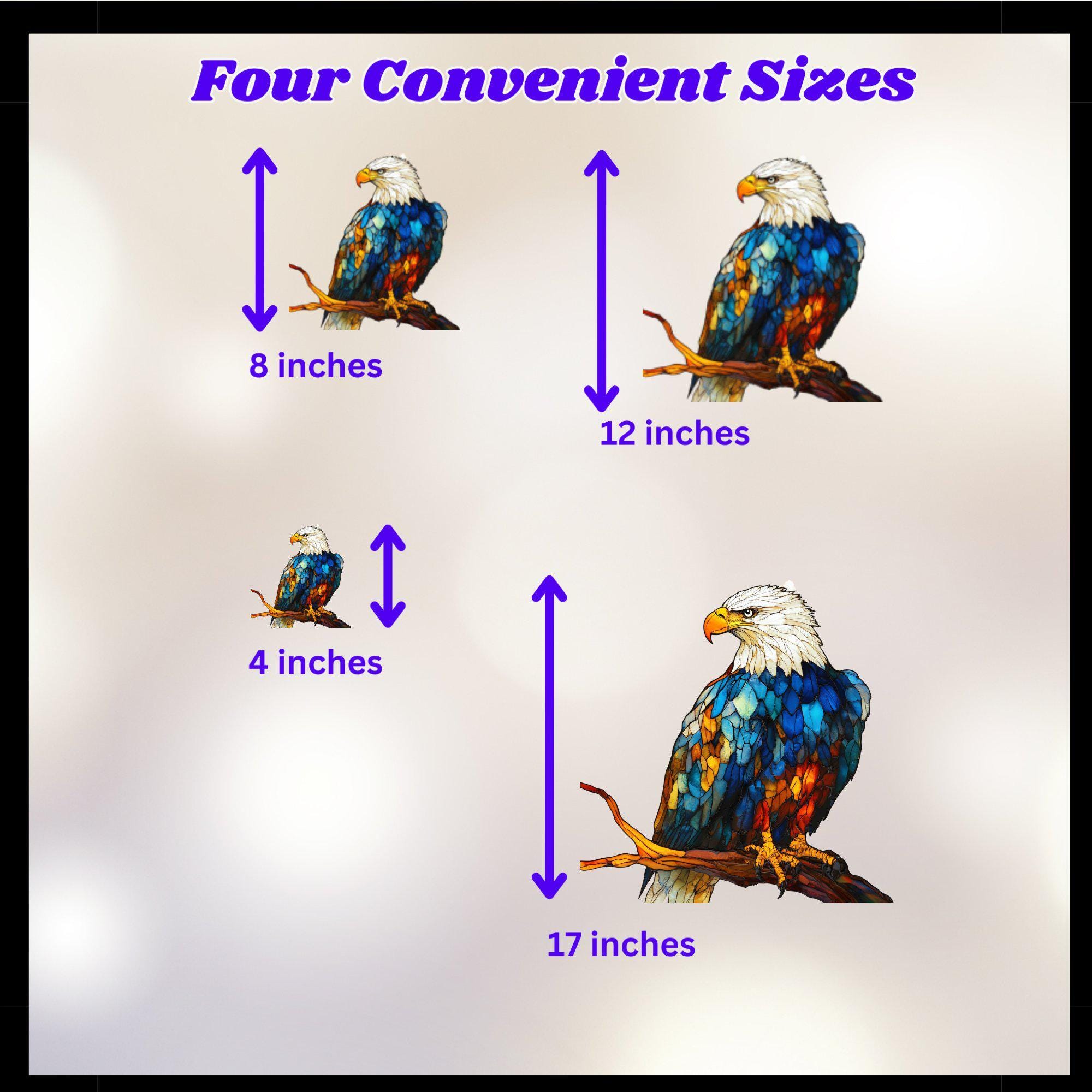 Bald Eagle Window Cling Sticker Decal Window Film Gift for Bird Lovers ...