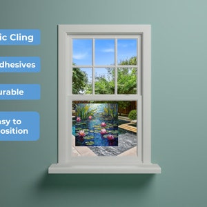 Blue Wolf Stained Glass Window Cling Blue Wolf Stained Glass Window ...