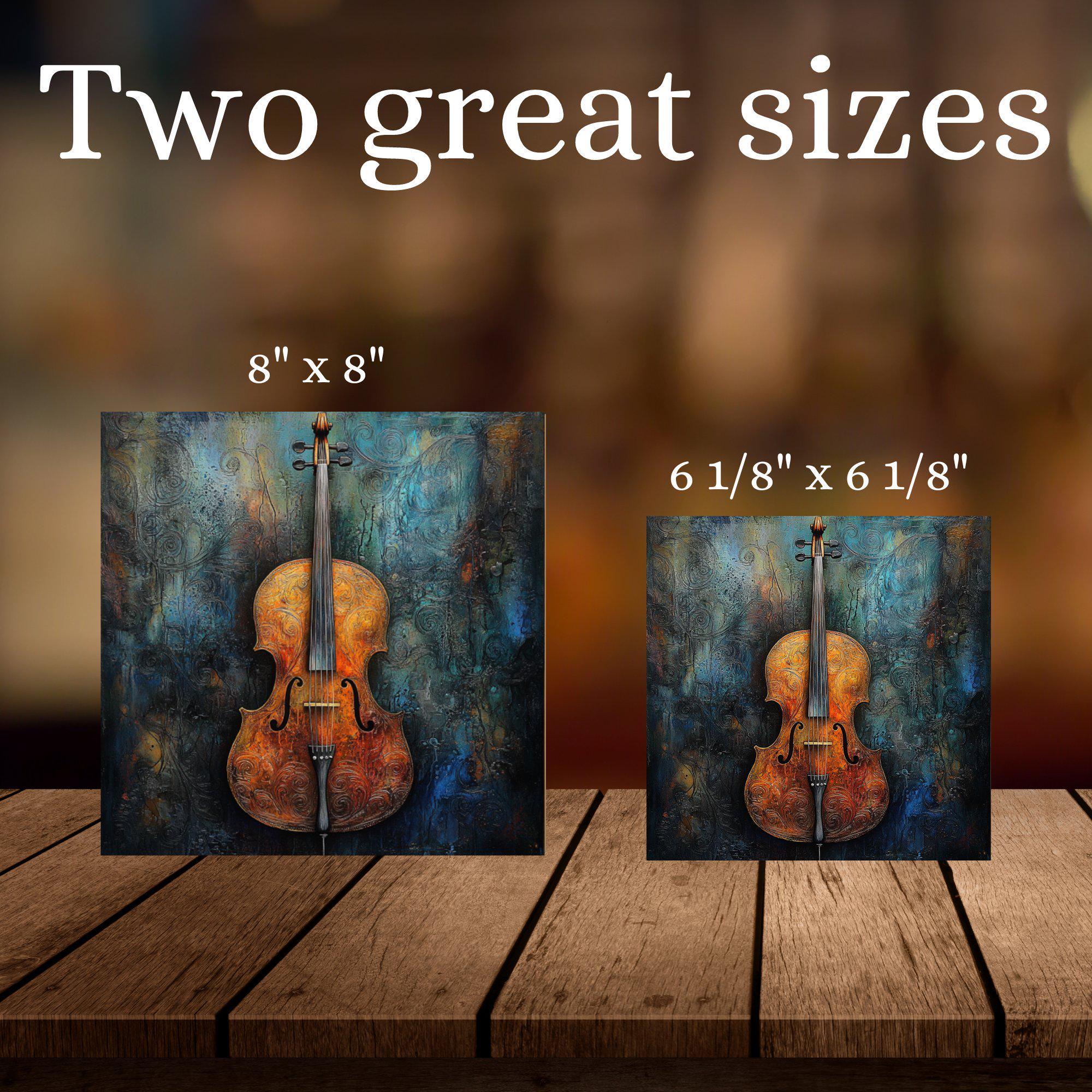 Cello Book Nook Ceramic Art Tile Decor for Book Lover Bookshelf Gift ...