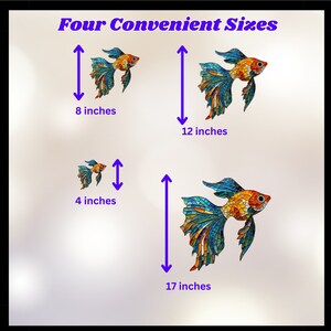 Guppy Stained Glass Window Cling Window Sticker Decal - No Adhesive ...