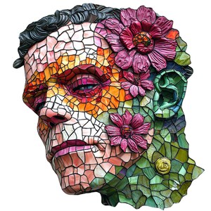 Floral Frankenstein Window Cling Sticker Pink Halloween Decor Coquette ...