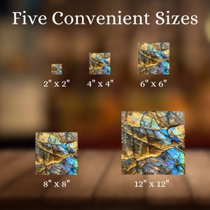 Labradorite Ceramic Art Tile Decorative Glossy Tile for Bookshelf Book ...