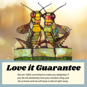 Crickets Adorable Stained Glass Window Cling Sticker Decal Vinyl Window ...