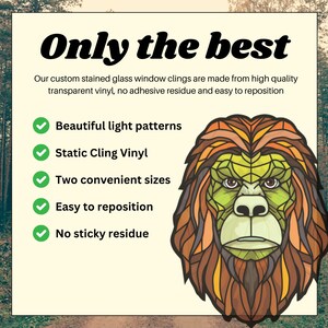 Werewolf Stained Glass Window Cling Werewolf Window Film Werewolf ...