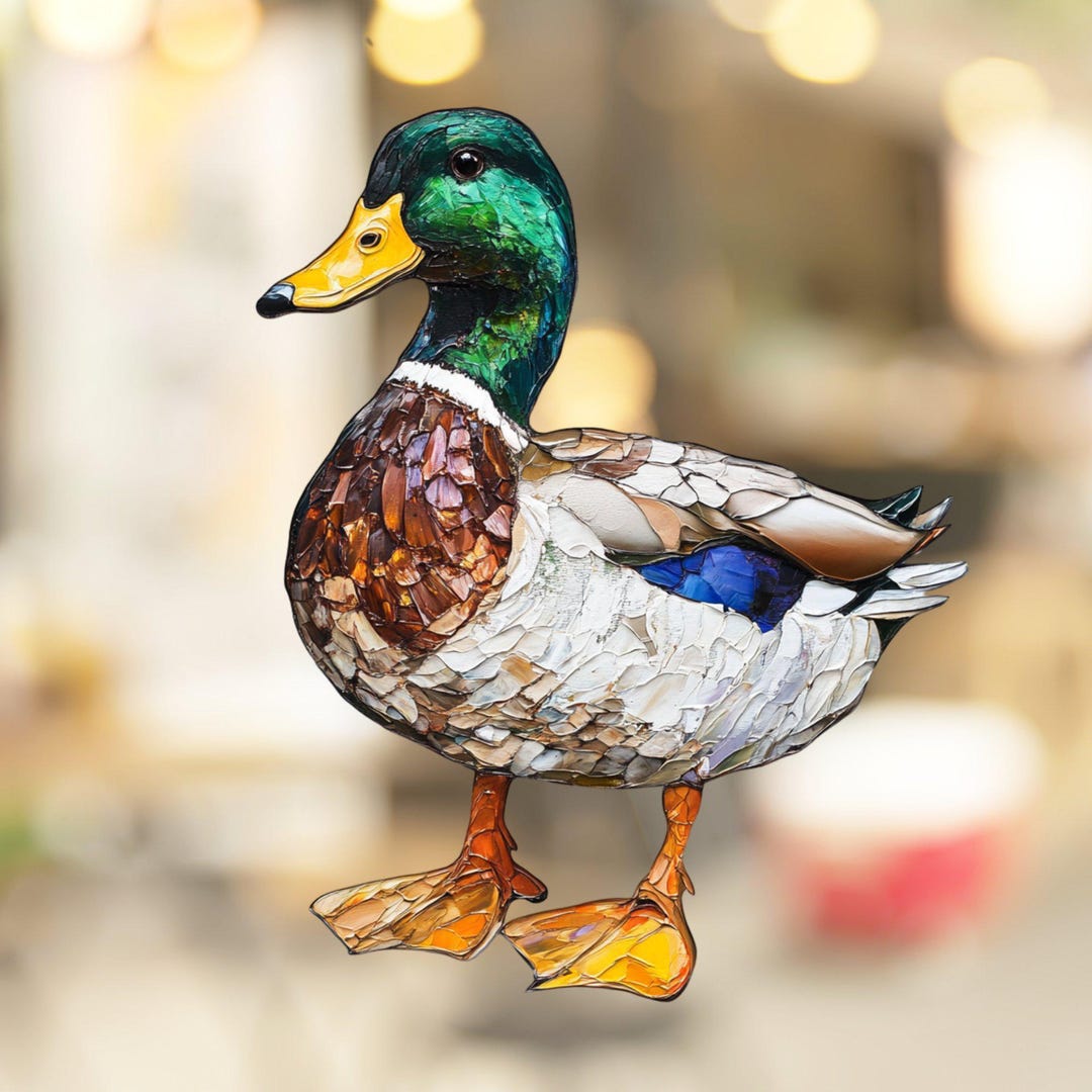 Mallard Window Cling Sticker Decal Window Film Gift for Bird Lovers ...