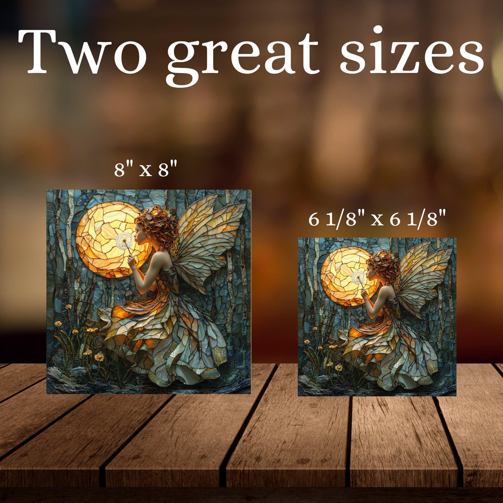 Fairy Dandelion Moonlight Ceramic Art Tile Decor for Kitchen Bedroom ...