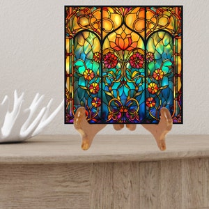 Victorian Window Ceramic Tile Wall Art Decorative Tile Unique Home ...